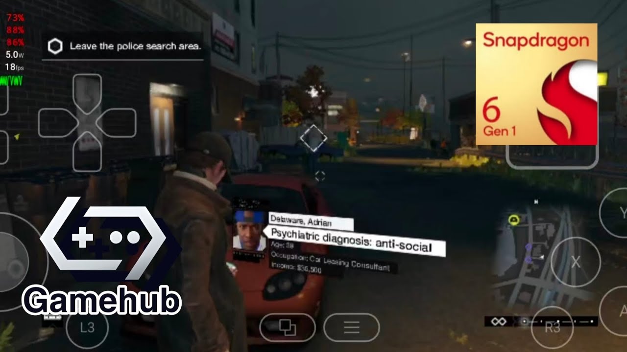 Watch Dogs - Snapdragon 6 gen 1 (Adreno 710) | Gamehub/Gamefusion ...