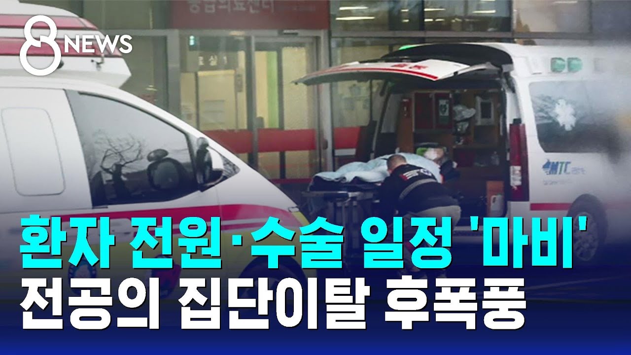 퇴원 앞당기고 병원 옮기는 환자들…외래 진료까지 차질 / SBS 8뉴스 - YouTube