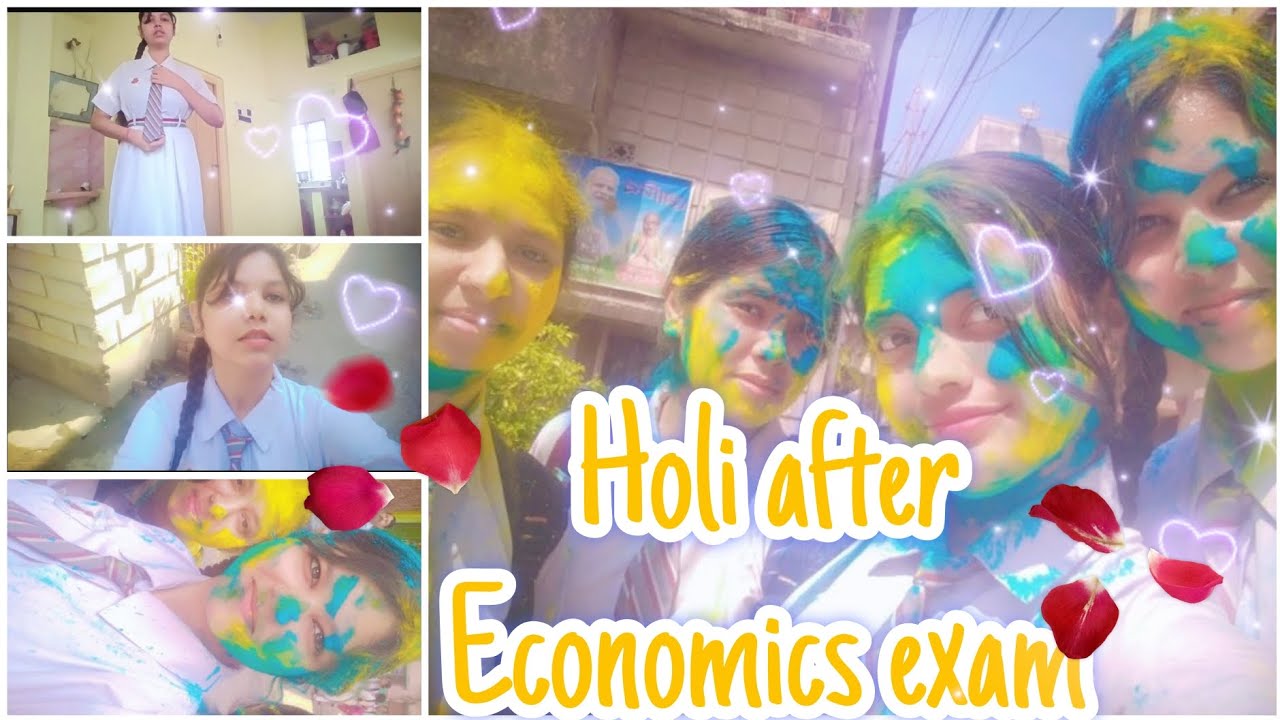 pre - Holi celebration beside my school 🤣🤣|exam|Holi|after exam ...