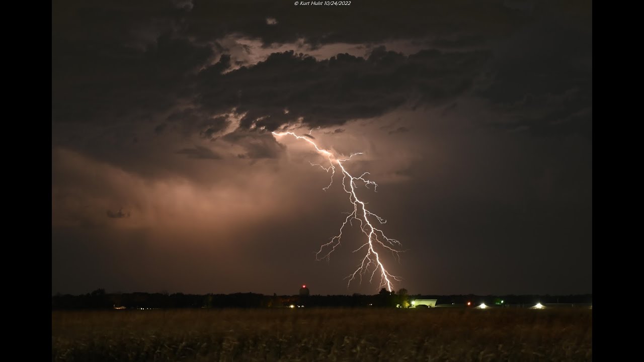 October 23-24, 2022 Lightning Time Lapse - YouTube