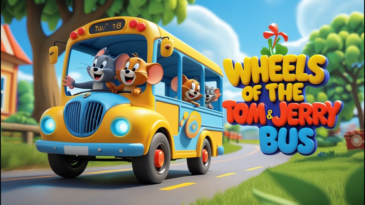 Wheels of the Tom & Jerry Bus 🚍 | Fun Nursery Rhyme for Kids | Sing ...