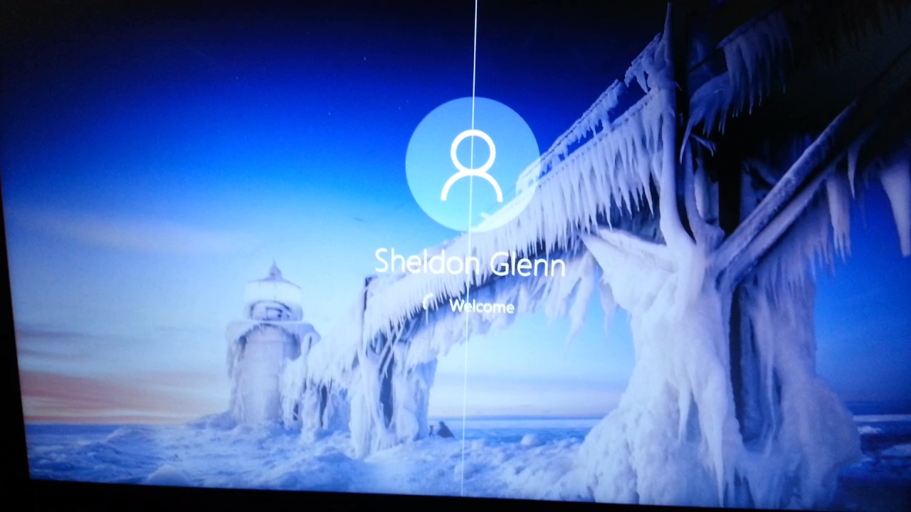 Single line on Laptop screen - YouTube