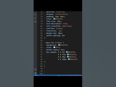 CSS Neon Snippet Login Screen html #shorts - YouTube