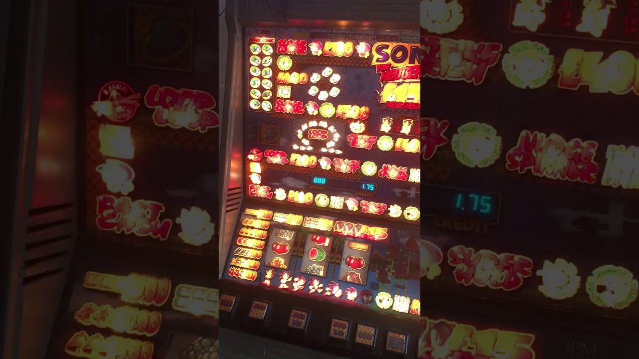 Sonic the hedgehog fruit machine jpm - YouTube