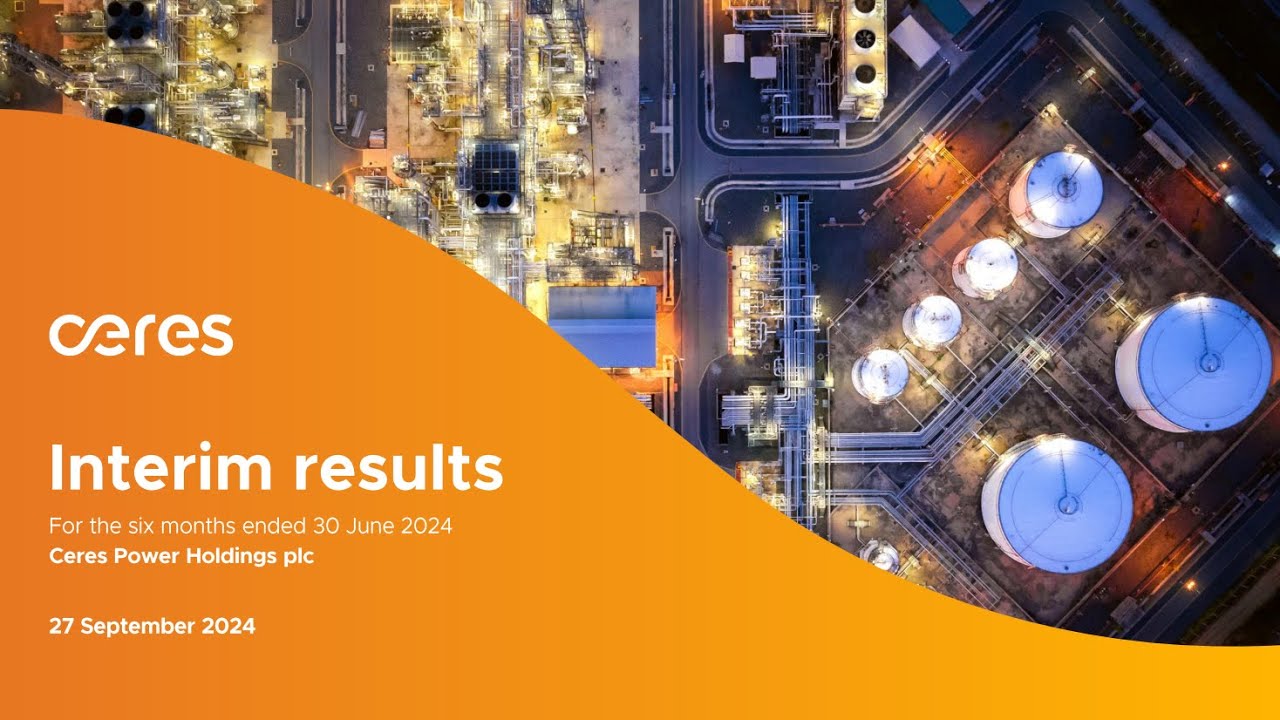 CERES POWER HOLDINGS PLC - Interim Results - YouTube