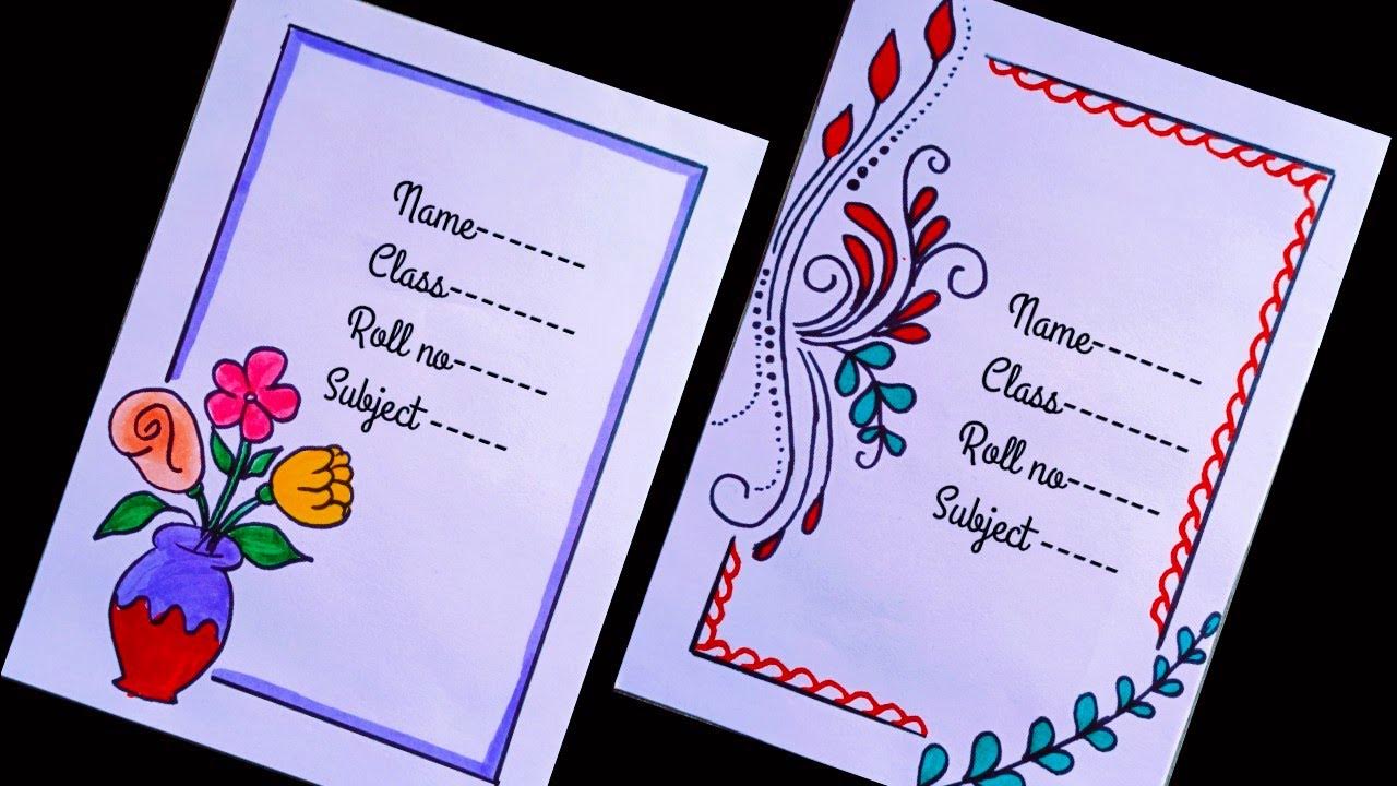 2 FRONT PAGE DESIGN FOR PROJECT/ PROJECT WORK DESIGNS/SIDE BORDER ...