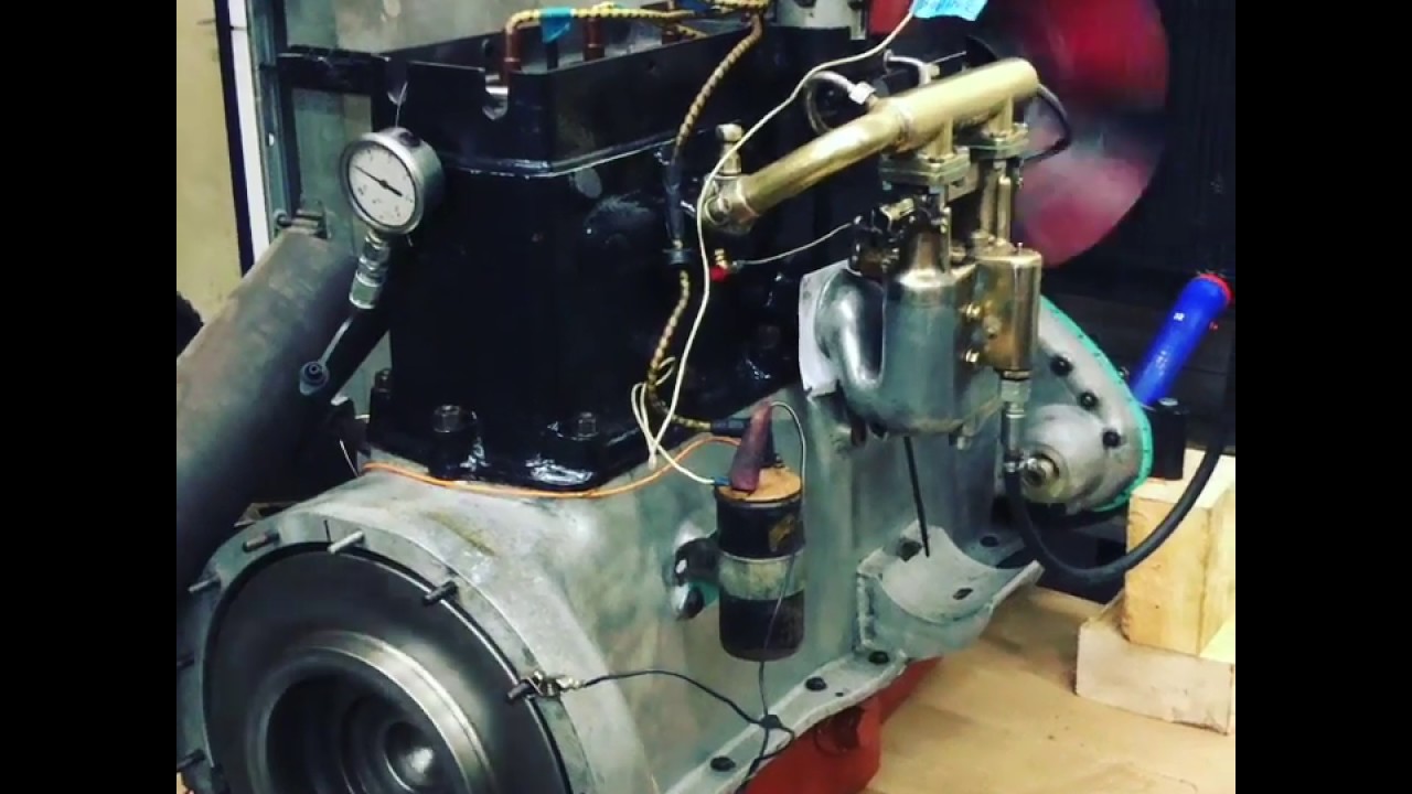 Minerva Sleeve engine test run - 6cyl 12HP - YouTube