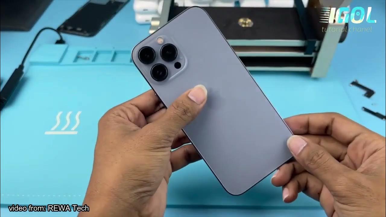 iphone 13 pro max white screen repair - YouTube