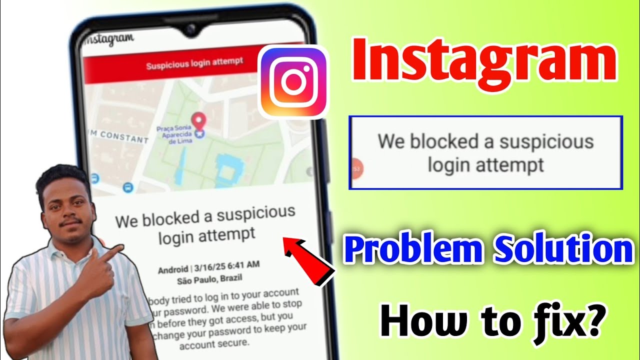 We blocked a suspicious login attempt instagram |fix We blocked a ...