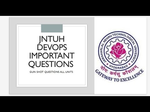 JNTUH CSE DevOps: Unit-Wise Important Questions (R22 & R18 Regulations ...