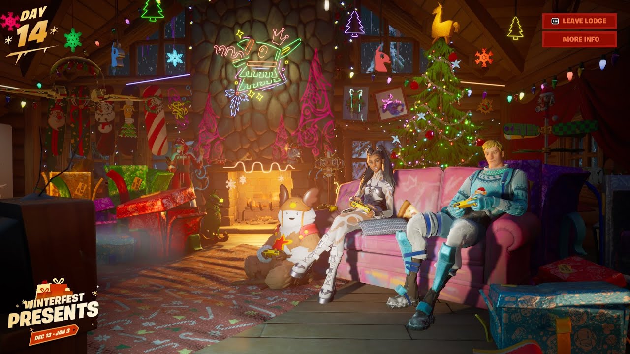 *ALL* Winterfest Presents OPENED! (Fortnite Winterfest: Day 14 The Last ...