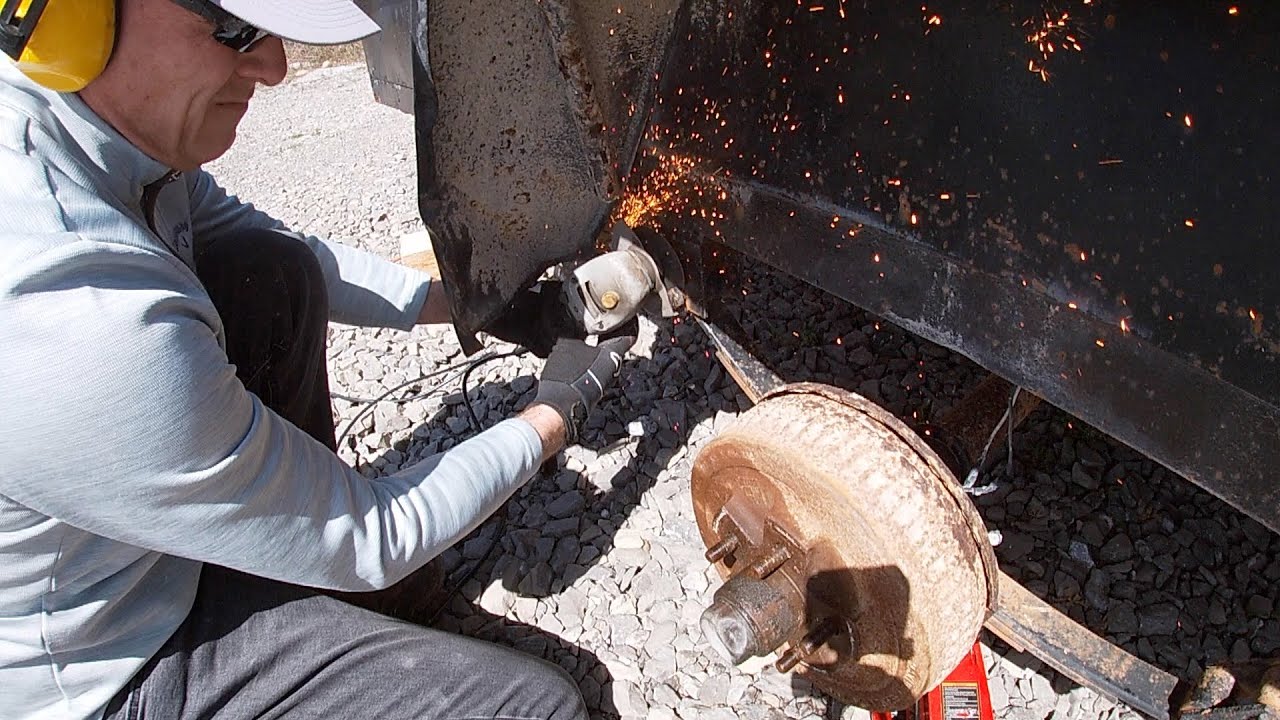 Repairing My 6 x12 Utility Trailer: Tires, Shackles and Bushings - YouTube