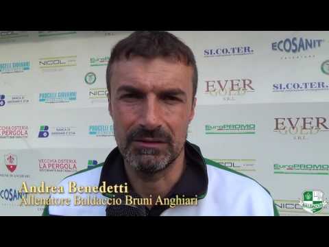 Baldaccio Bruni - La gioia di mister Benedetti per la vittoria sullo Zenith Audax
