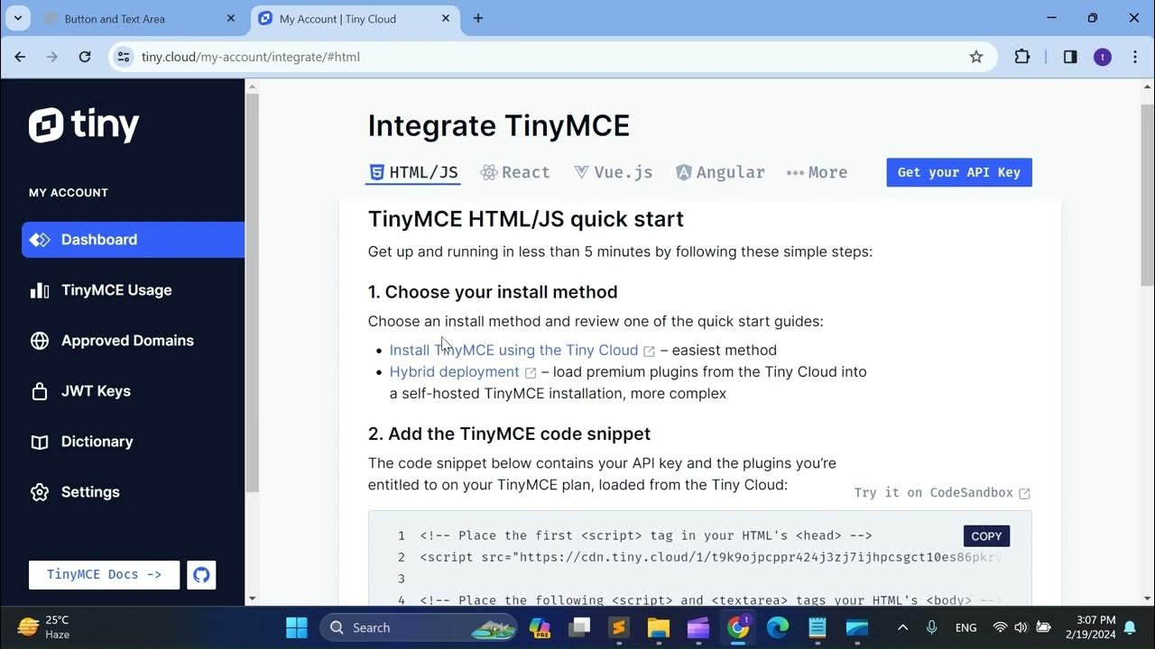 Convert a simple Textarea into an advance Text editor in webpage development | HTML | tinymce ...