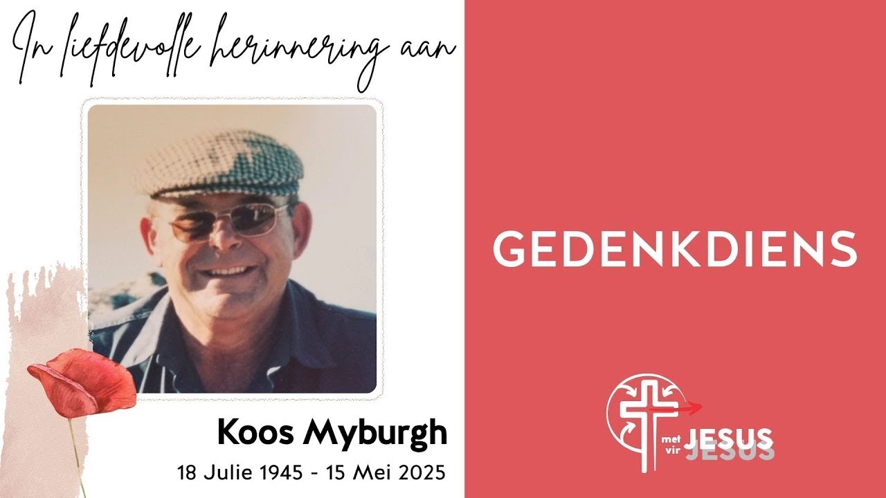 Koos Myburgh Gedenkdiens | 25 Mei 2025 | NG Kerk Melkbosstrand - YouTube