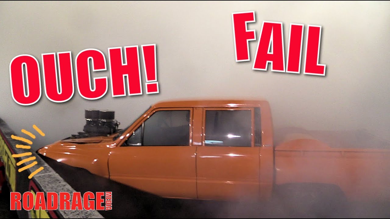Lost In Smoke! Burnout car hits wall. Burnouts Australia. - YouTube
