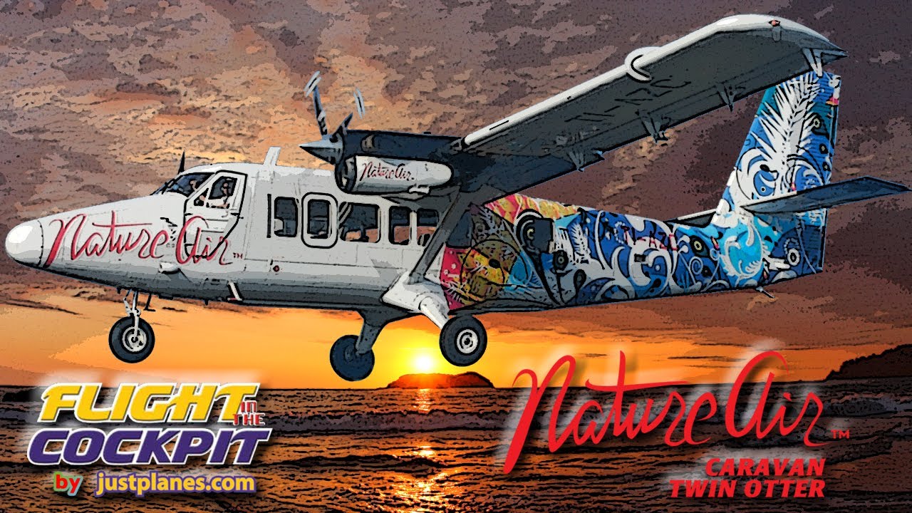 In the Cockpit with NATURE AIR across Costa Rica - YouTube