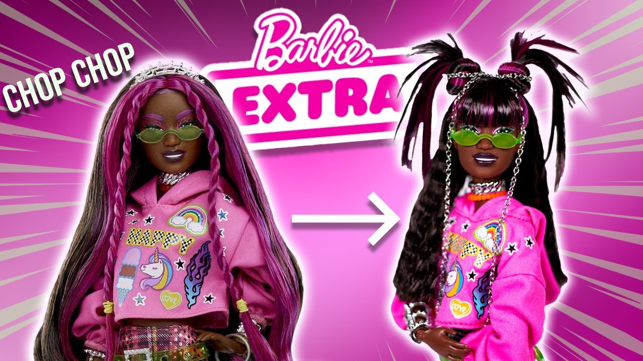 I Chopped Off ALL Her Hair! Barbie Extra #19 Restyle & Review @Barbie ...