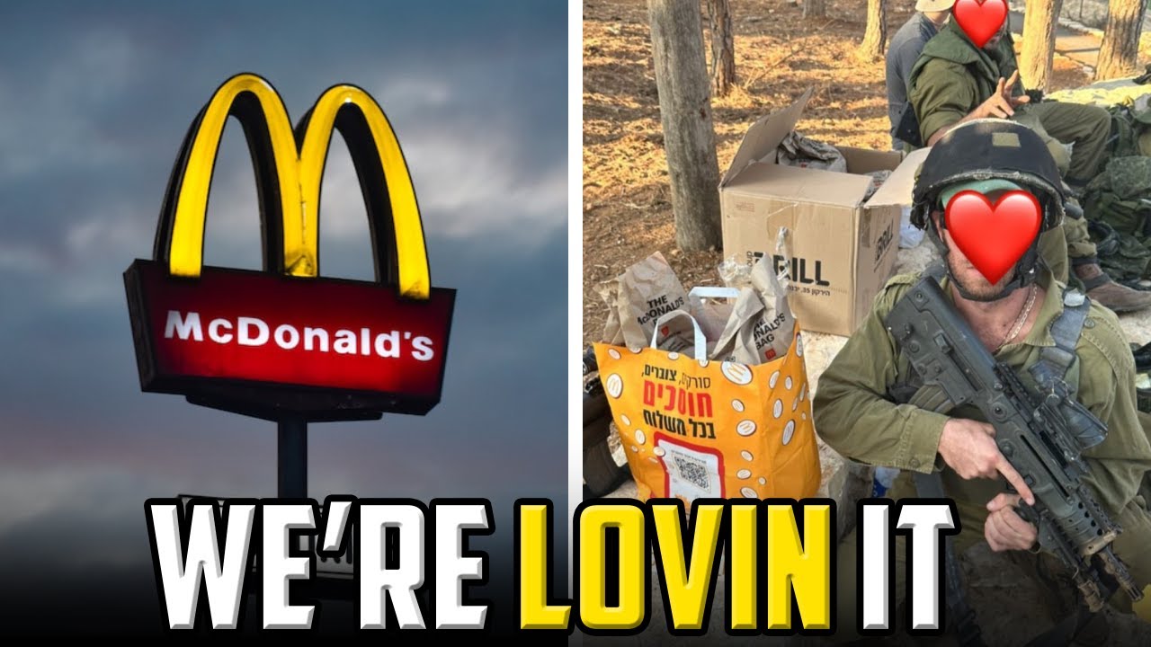 McDonalds Proudly Feeds Israeli Soldiers - YouTube
