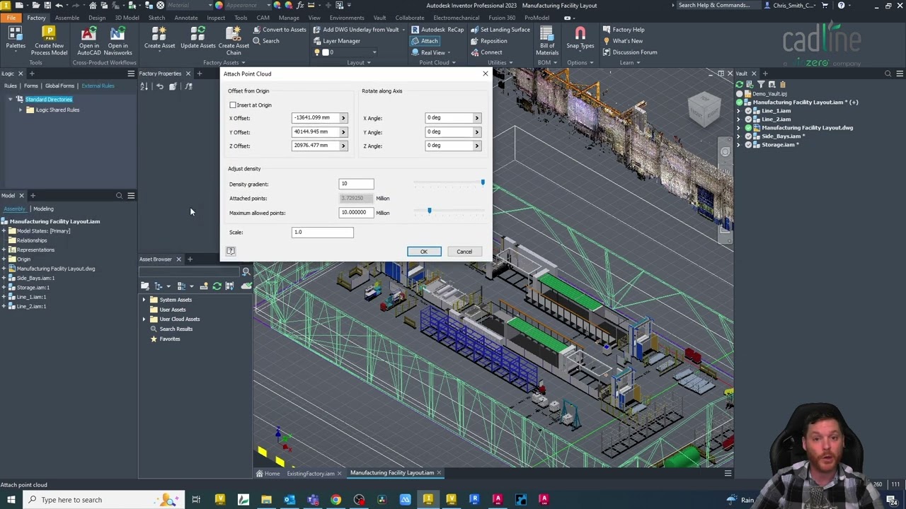 Adding Point Cloud Data to Inventor Assemblies - YouTube