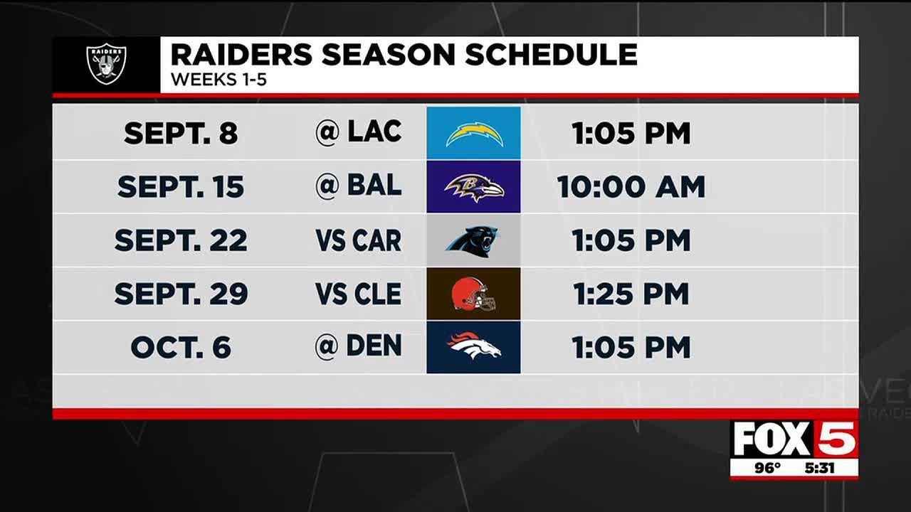 Las Vegas Raiders release 2024 season schedule - YouTube