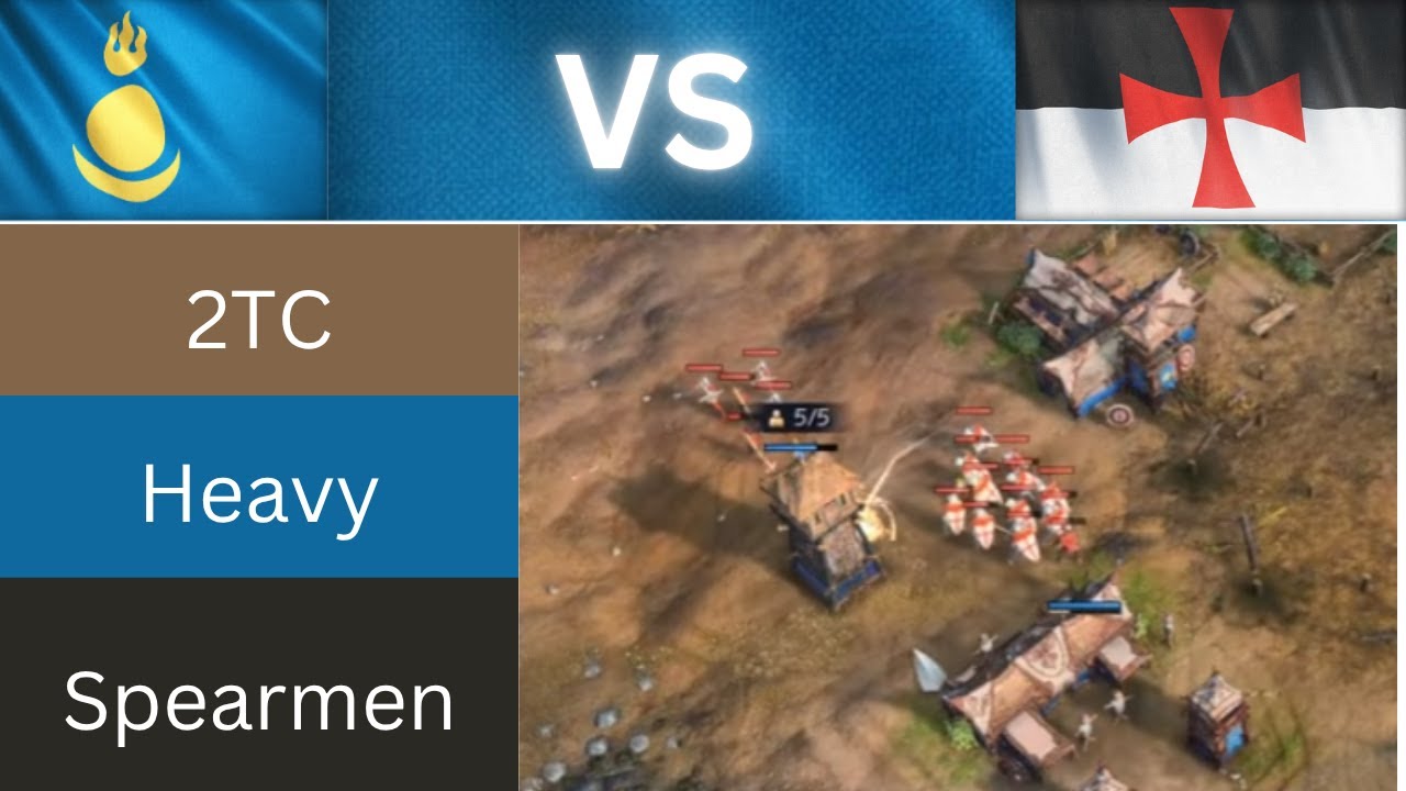 Mangudai Take on Heavy Spearmen | Age of Empires IV - YouTube