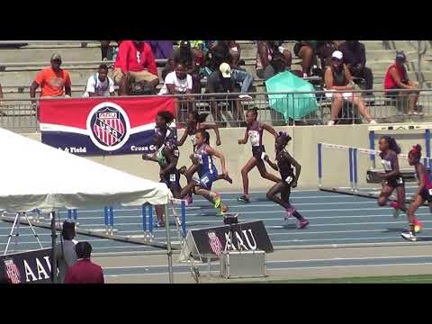 2018 AAU Jr Olympics - 11yo girls 80m Hurdles