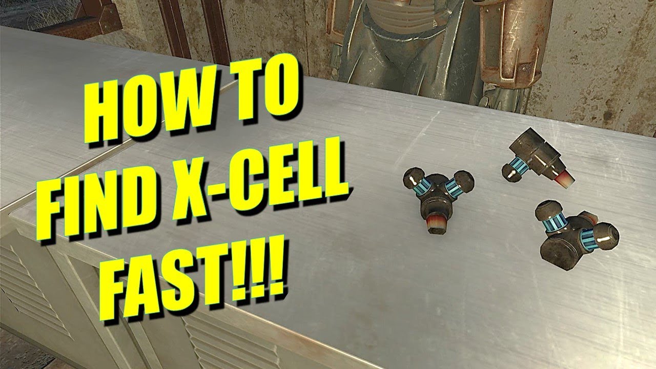 FALLOUT 4 - Where to find X CELL early on - YouTube