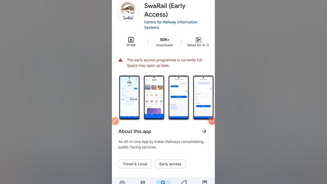 Swrail app| super app railway| swarail not working|#railway # ...