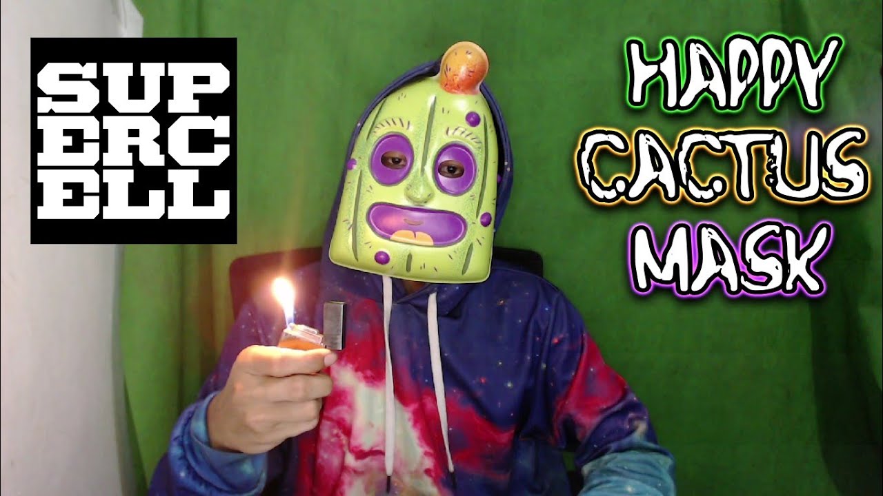 Unboxing Starr Park Happy Cactus Masks | SUPERCELL - YouTube