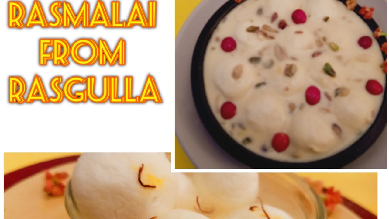 Rasmalai From Rasgulla | Ras malai Recipe| How To Make Rasmalai from ...