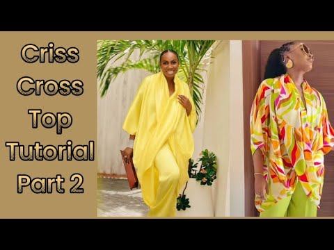Two easy ways to achieve a crisscross effect on a Cross front top aka ...
