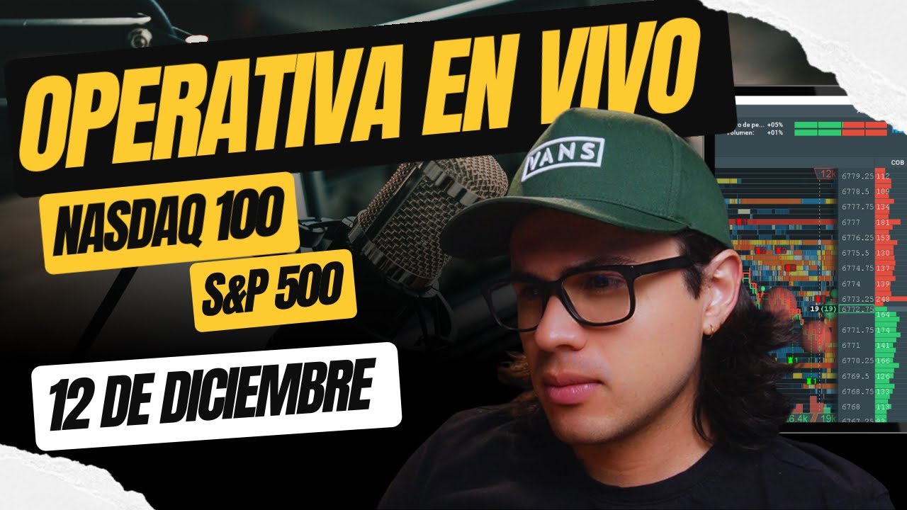 TRADING EN VIVO 12 de Diciembre del 2025 | MÉTODO WYCKOFF + ORDER FLOW ...