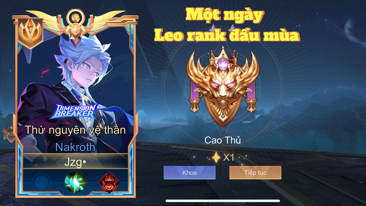 Hành trình một ngày leo rank cao thủ đầu mùa - YouTube