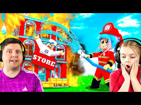 ESCAPE THE FIRE STATION OBBY! Roblox With The Kin Tin Krew!