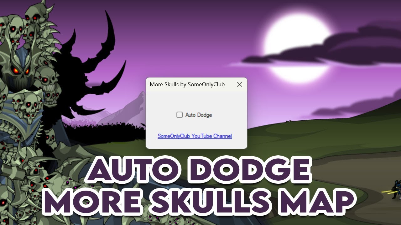 AQW Auto Dodge More Skulls Map - YouTube