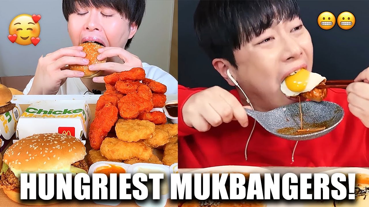 THE HUNGRIEST MUKBANGERS I've ever seen! 🤪 - YouTube