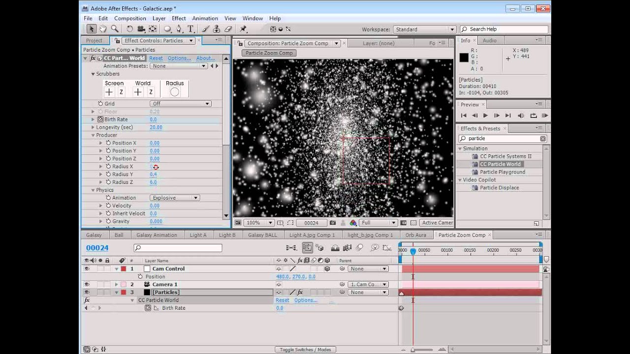 After Effects - Video Copilot - How to do a galactic orb intro - YouTube