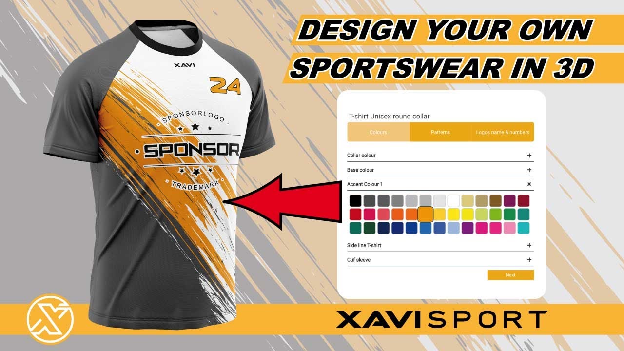 Design in full color your own sports Jerseys in our 3D configurator ...