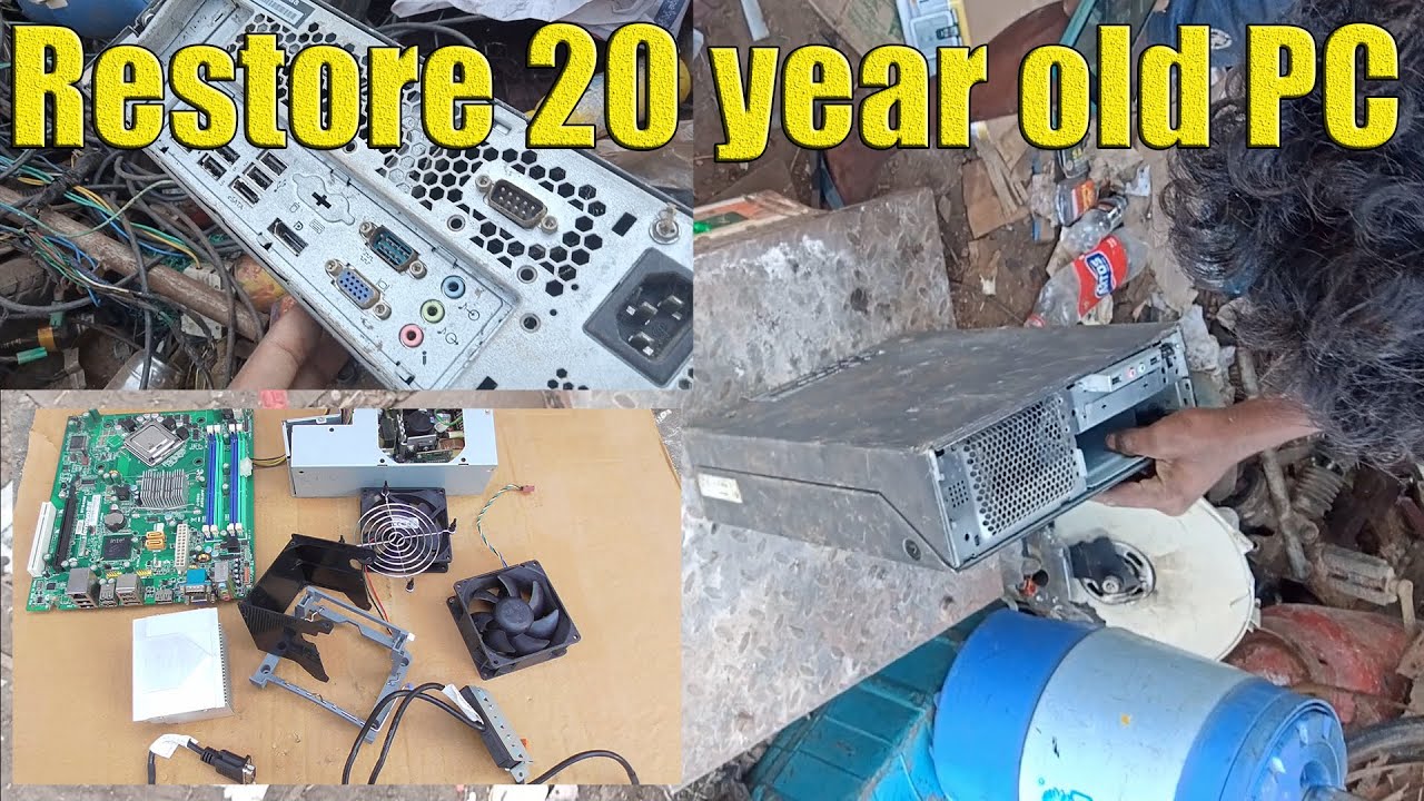 Restoration a destroyed 20 years old pc restoration, Rebuild and ...