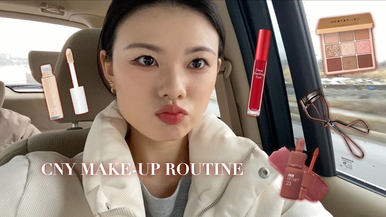 my Chinese New Year make-up routine 🧧🐍 - YouTube