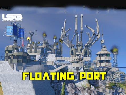 Space Engineers - Floating City Port Chalybe - YouTube