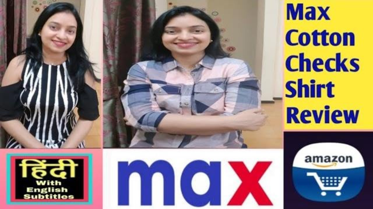 Max Clothes Review Max Cotton Checks Shirt Review In Hindi [Max] - YouTube