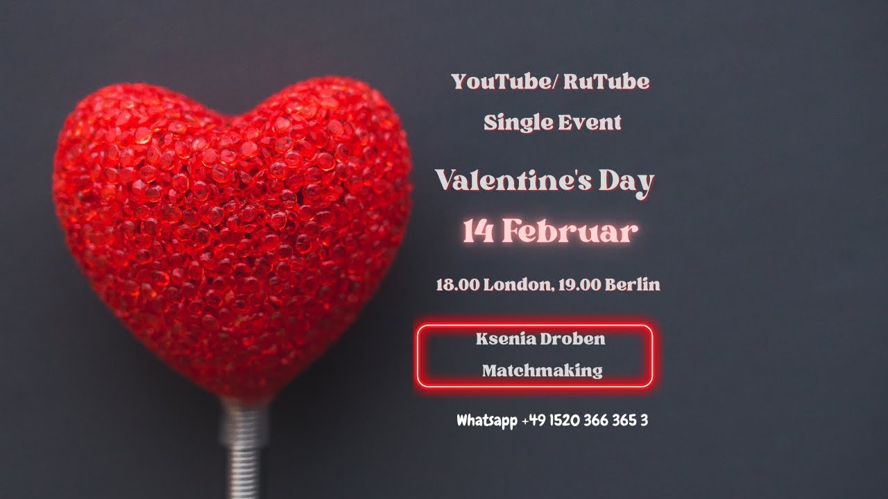 YouTube/ RuTube Online Single Dating Party - YouTube
