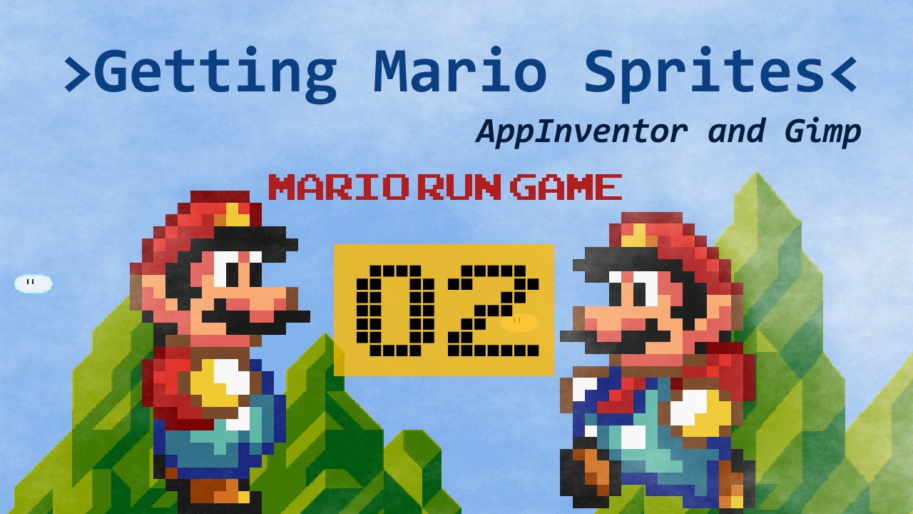 Mario run Game tutorial for App Inventor | getting mario sprites part ...