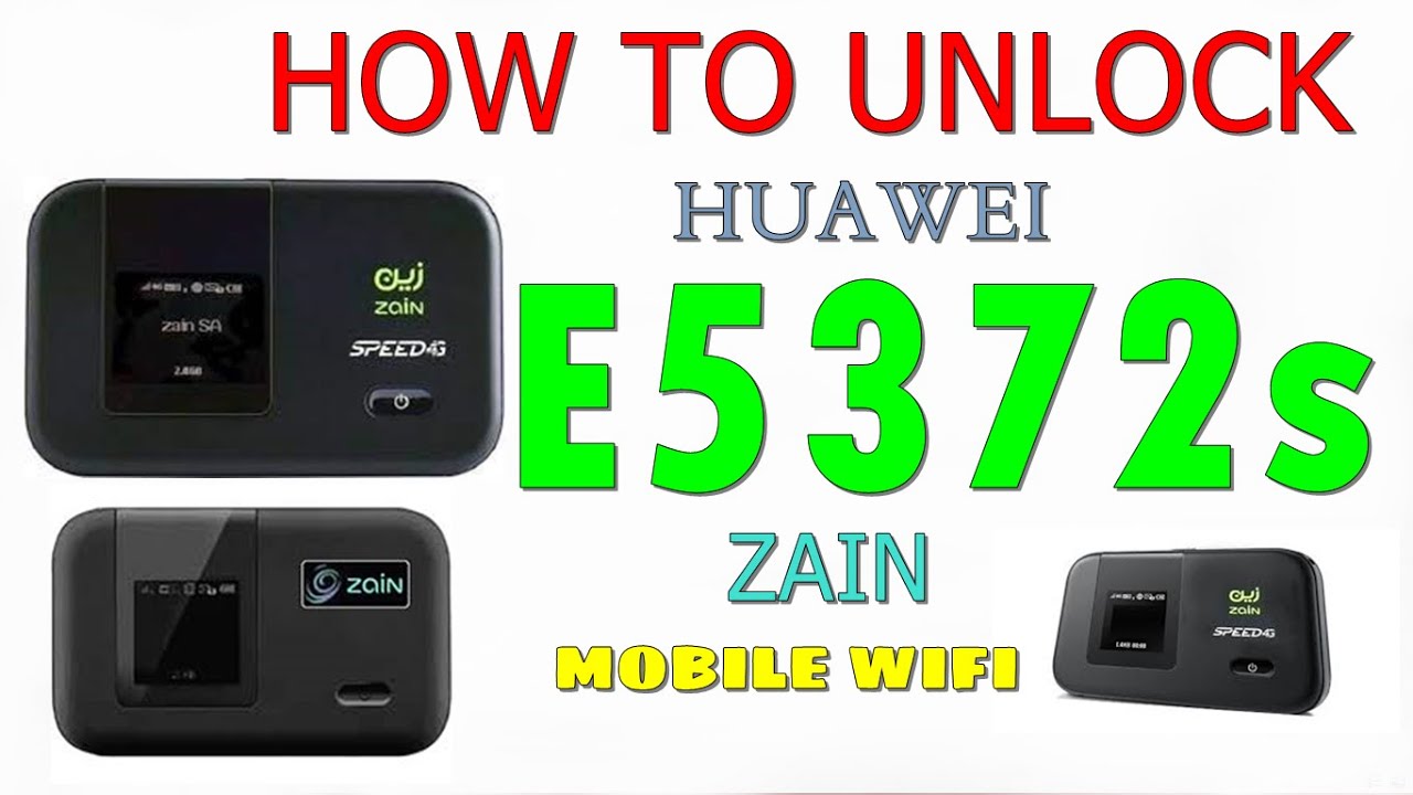 How to Unlock Huawei E5372s Zain Mobile WIFI - YouTube