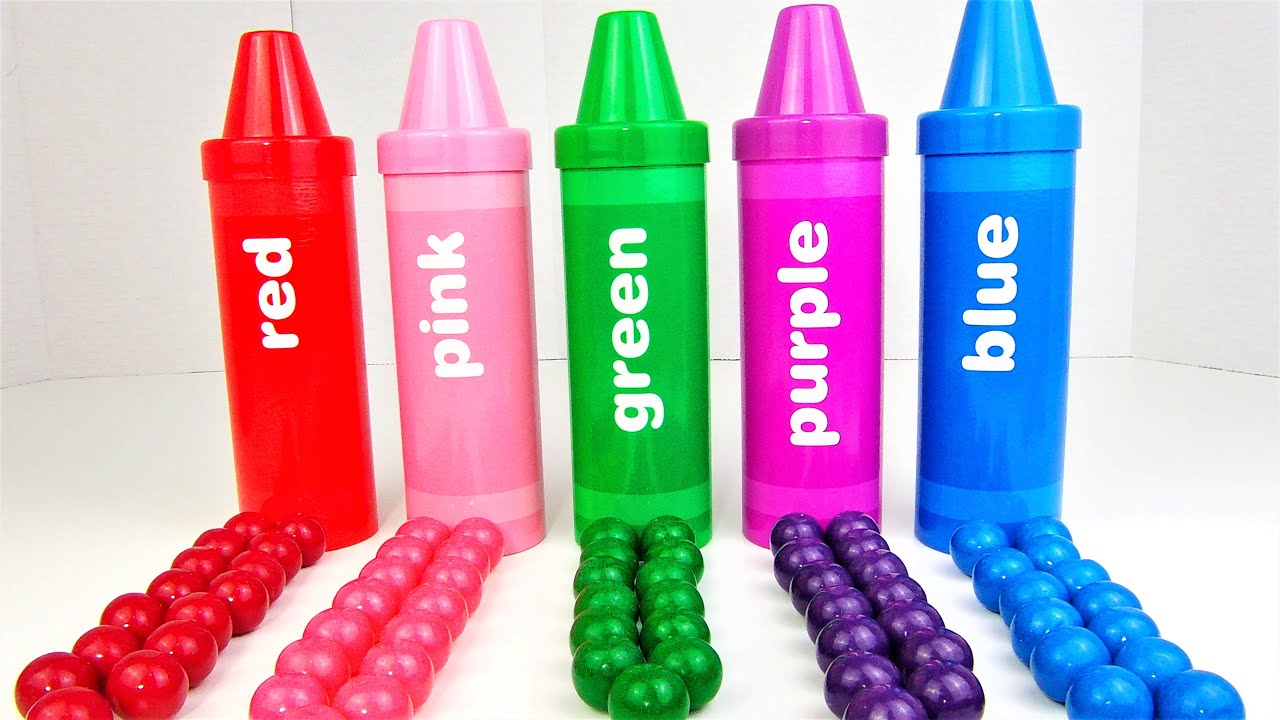 Best Learning Video for Toddlers Learn Colors with Crayon Surprises ...