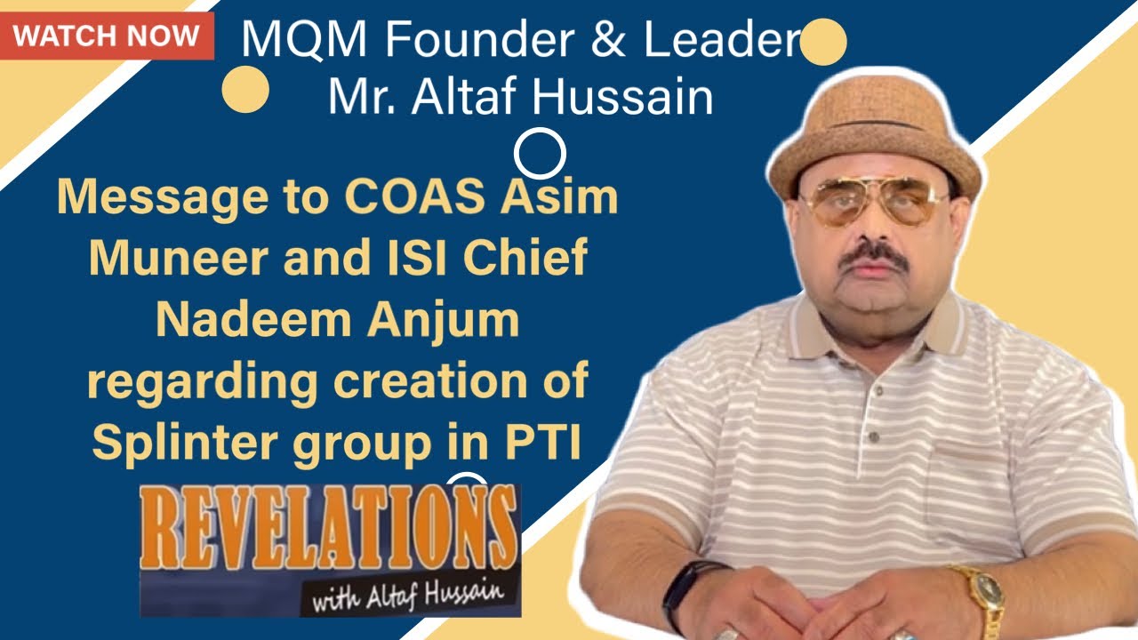 Message to COAS Asim Muneer and ISI Chief Nadeem Anjum regarding ...