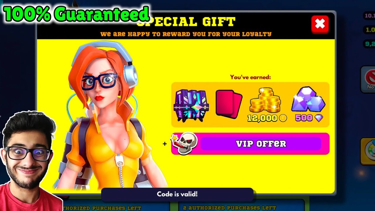 New VIP Gift Code | Free LEGENDARY Chest Frag Pro Shooter - YouTube
