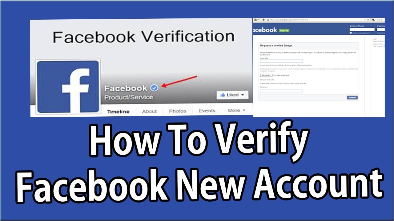 how to verify newly created facebook account - YouTube